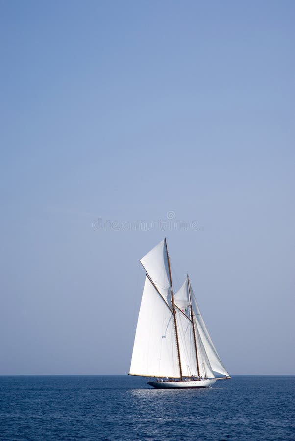 Sailboat on sea editorial image. Image of adventurous - 26628625