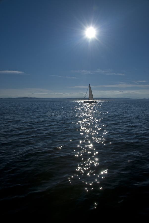 Sailboat on sea stock image. Image of outdoors, destination - 4022375
