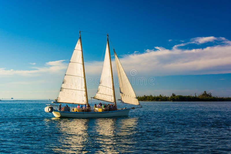 Sailboat in Florida stock photo. Image of deck, marina - 5423496