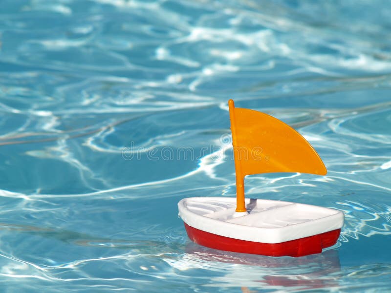 Sailboat in swimming pool stock photo. Image of summer - 841268