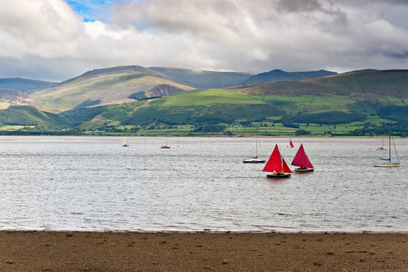 Sailboats in Anglesey, Wales Stock Photo - Image of island, cadw: 21078654