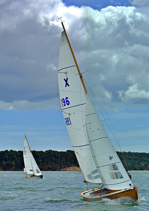 Sailboats in a race stock image. Image of outdoors, speed - 383825601