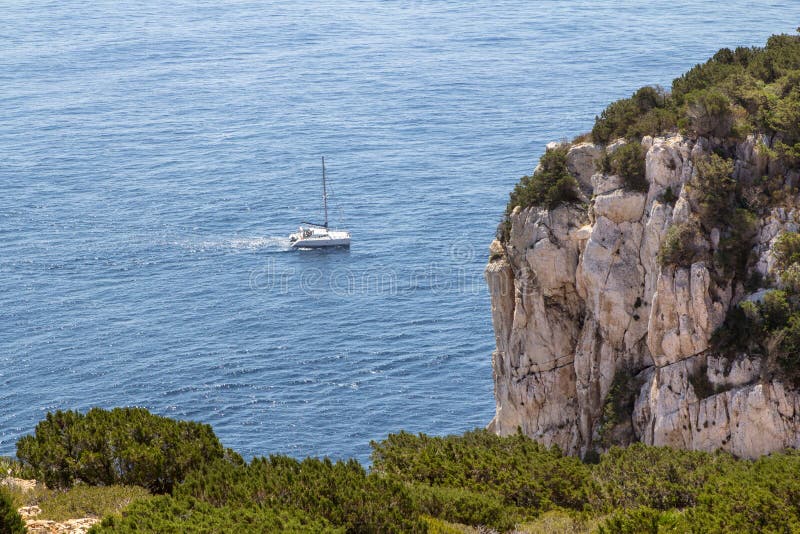 Sailer boat stock photo. Image of breaker, nautical, lake - 84579030