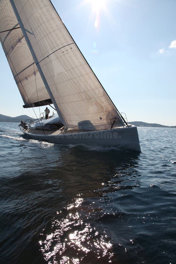 Sailing on the Adriatic Sea Stock Image - Image of peaceful, navigating ...