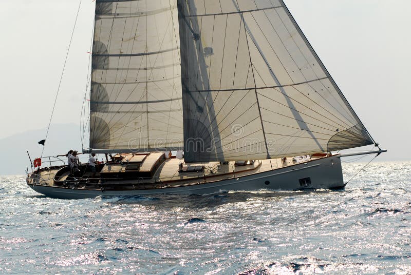 Marietta stock photo. Image of boat, sailing, motor, bome - 1358694