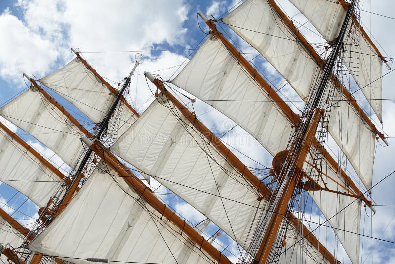 Sailing Boat of the Day when it Was Fine Stock Image - Image of outdoor ...