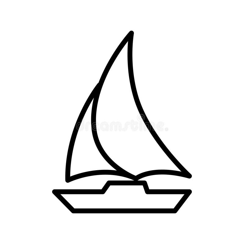 Sailing Boat Icon Vector Design Template Basic RGB Stock Vector ...
