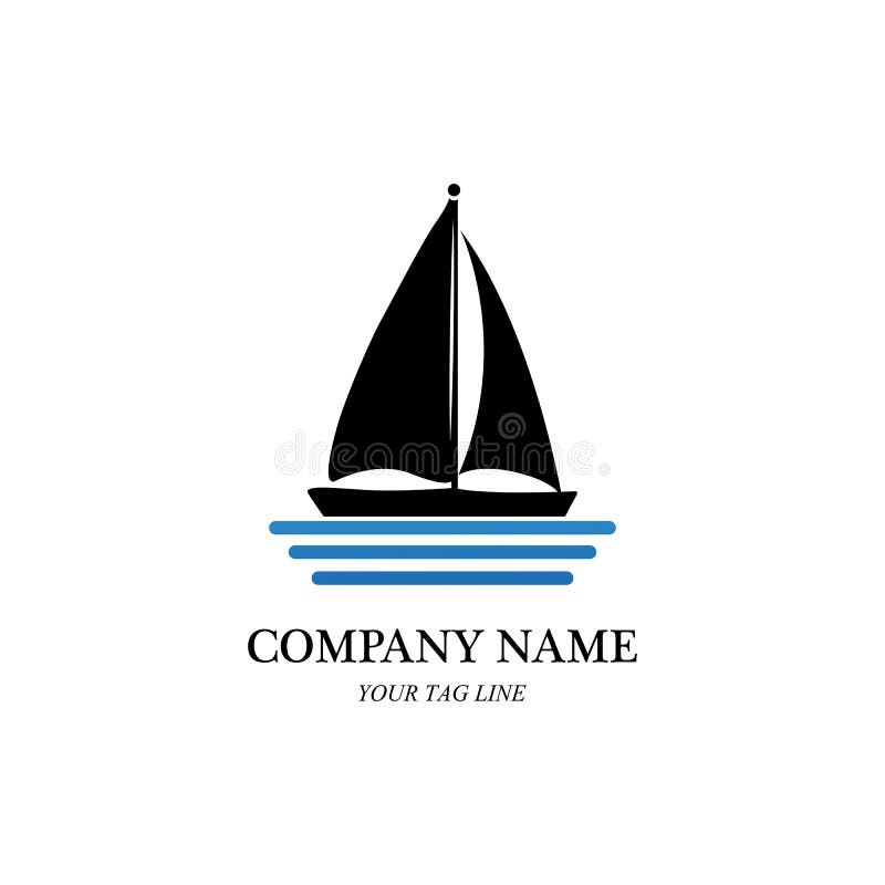 Sailing Boat Logo and Symbol Vector Stock Illustration - Illustration ...