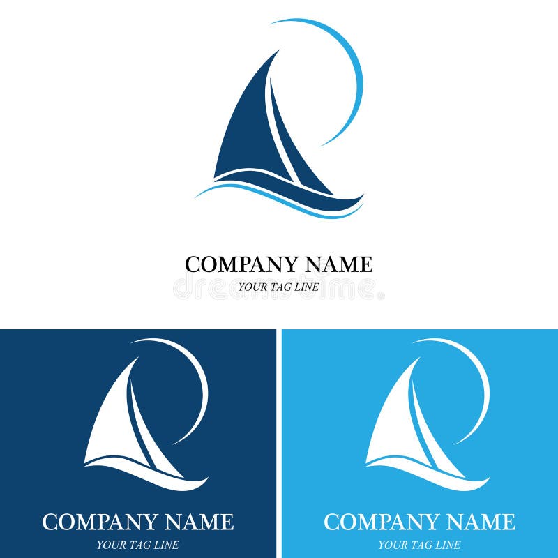 Sailing Boat Logo and Symbol Vector Stock Illustration - Illustration ...