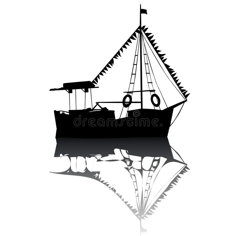 Boat Silhouette Stock Illustrations – 22,094 Boat Silhouette Stock ...