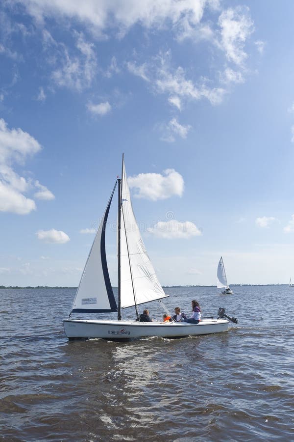 Sailing Boat at Sneekermeer Editorial Photo - Image of guyt, meren ...