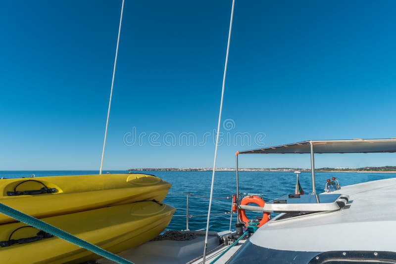 Sailing Boat and Stand Up Paddle Boards Stock Photo - Image of paradise ...