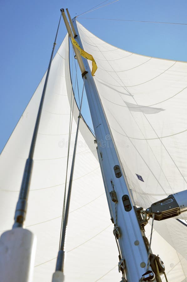 Sailing Boat - Sails and Masts Stock Image - Image of travel, outdoors ...