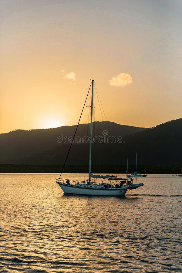 Sailing Bow on the Water at Sunrise Stock Image - Image of ocean ...