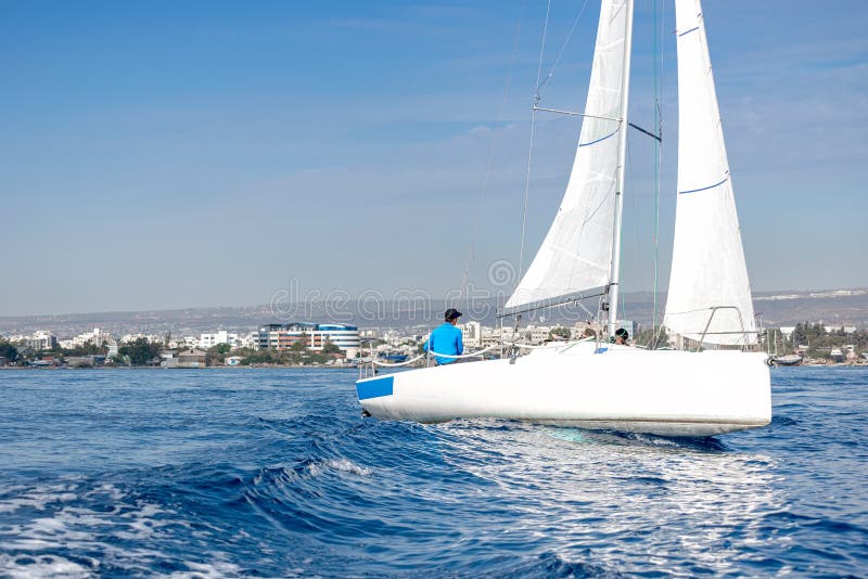 Sailing Crew on Sailboat during Regatta Editorial Image - Image of boat ...