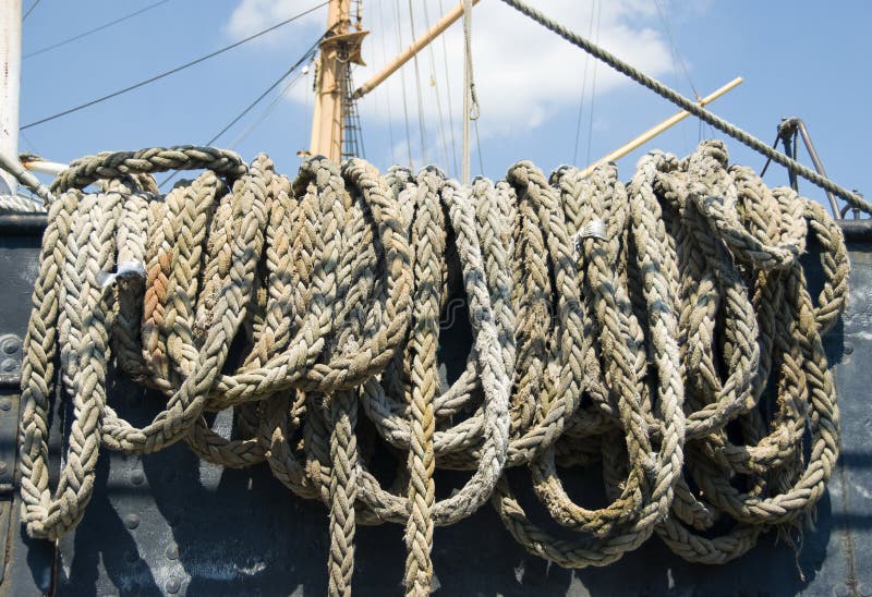 Shipping Ropes stock photo. Image of masts, peoples, cord - 33117518