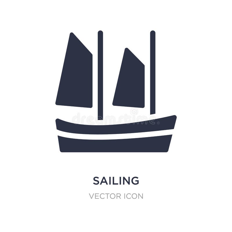 Sailing Icon on White Background. Simple Element Illustration from ...