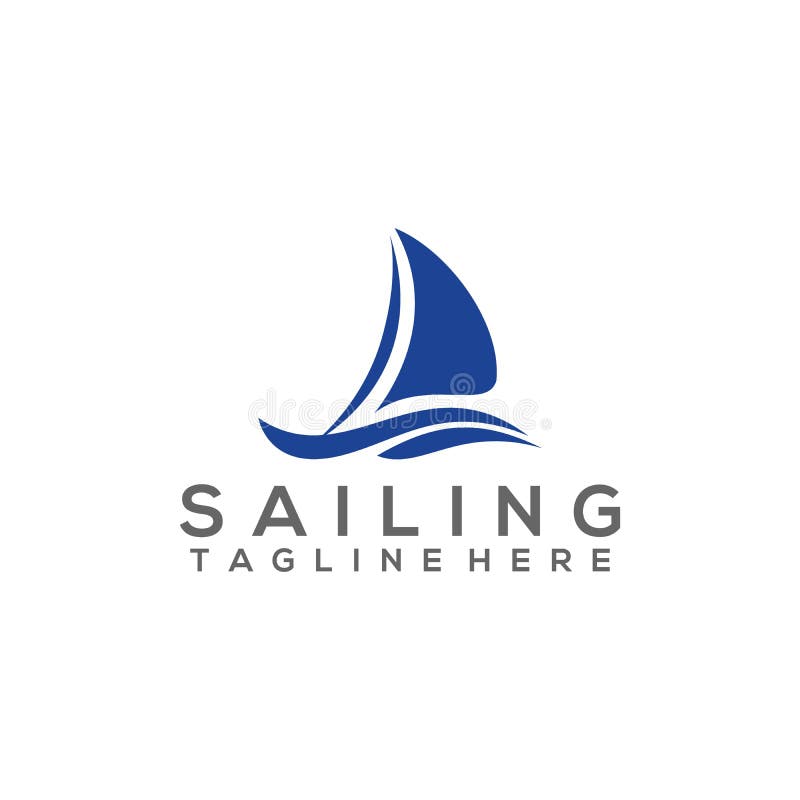 Sailing Logo Concept Vector Isolated in White Background Stock Vector ...