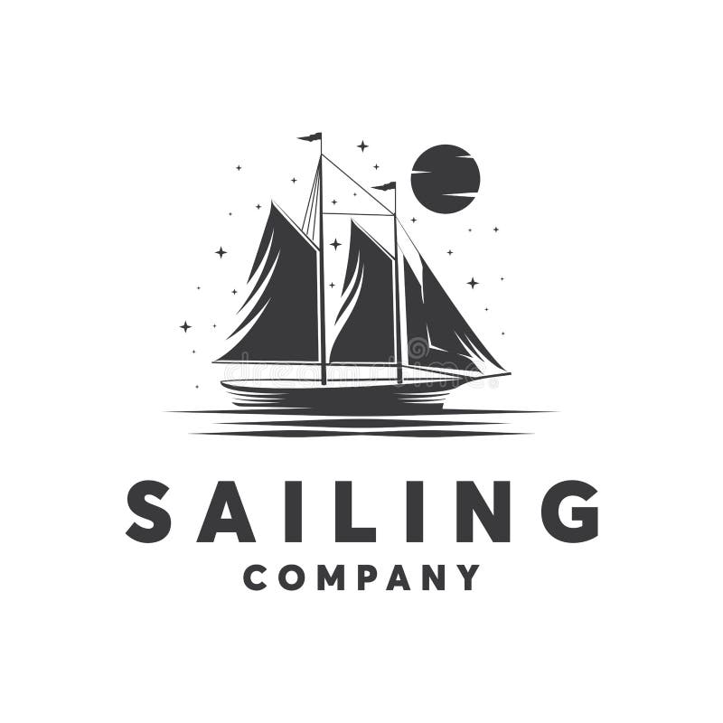 Sailing Logo Design Template Stock Vector - Illustration of adventure ...