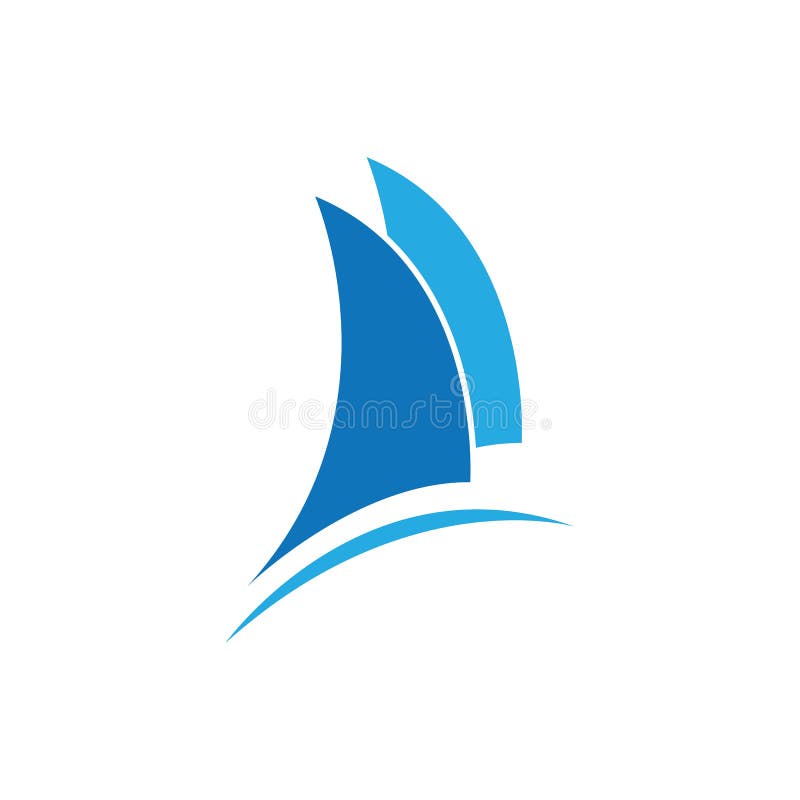 Sailing Logo Vector Icon Concept Illustration Design Template Stock ...