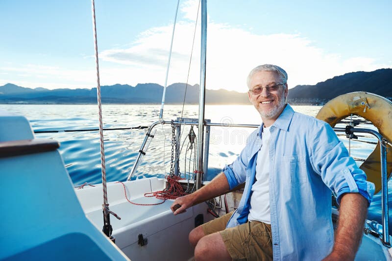 Sailing man portrait stock image. Image of nautical, deck - 31576899