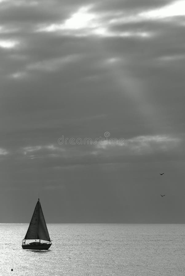 Sailing in the morning stock photo. Image of quiet, boat - 4776546