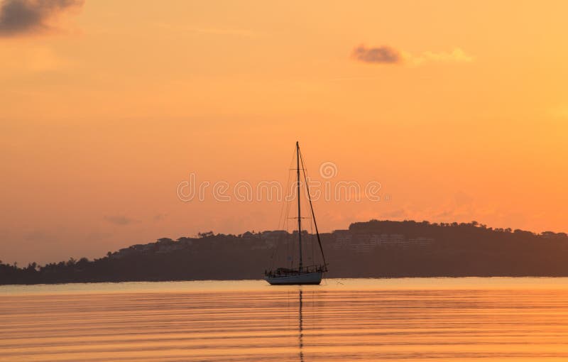 Sailing in the morning stock image. Image of nature, sunshine - 53867181