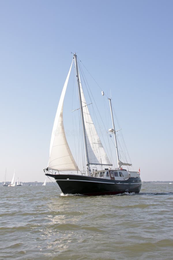 Sailing in the Netherlands stock image. Image of nature - 25100815