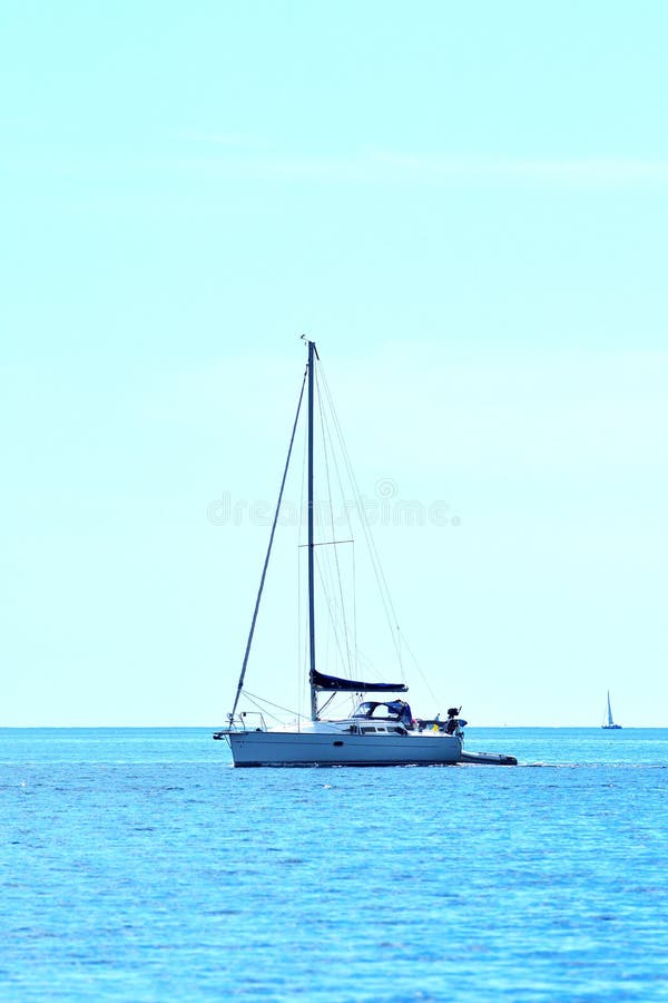 Sailing and power boat editorial stock photo. Image of craft - 42789968