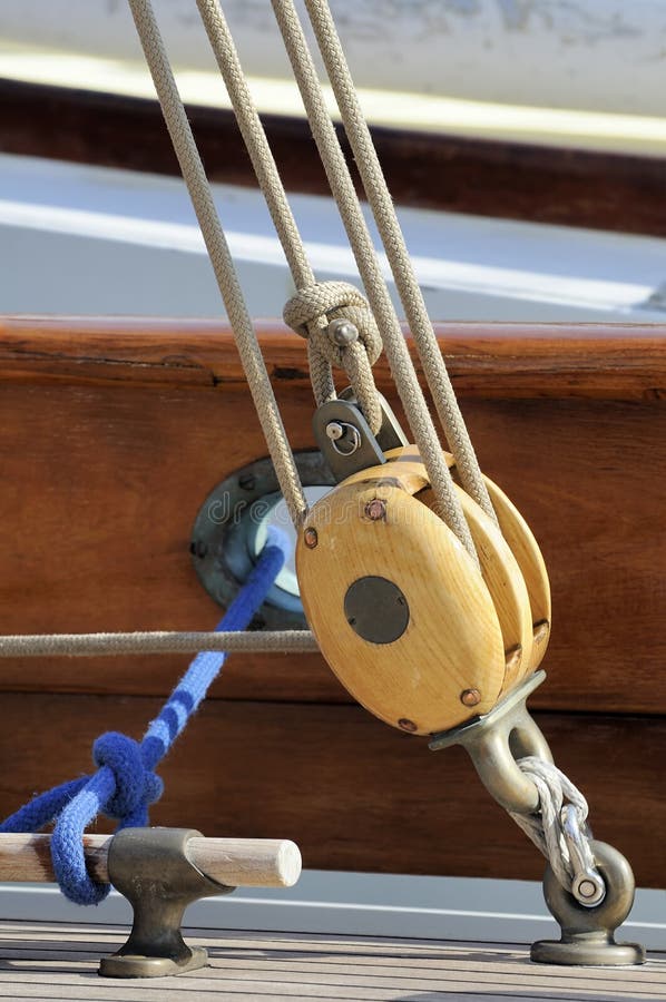 Boat pulleys stock photo. Image of pulley, sailor, secure - 4502888