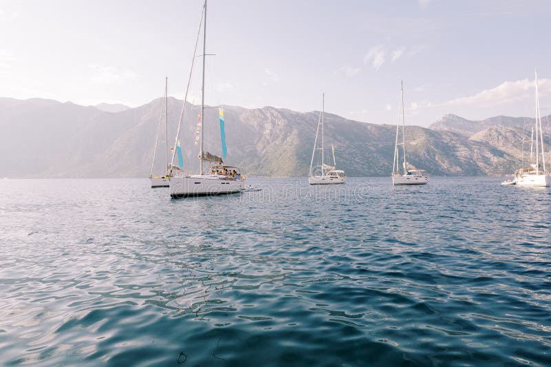 Sailing Regatta Sea Mountain Range Background Stock Photos - Free ...