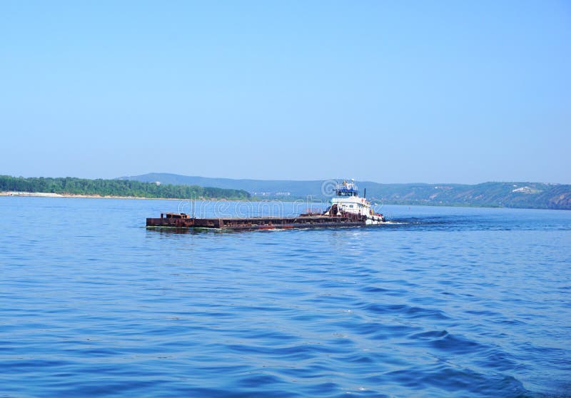 Sailing on the Rivers Cargo Ships Stock Image - Image of northwest ...