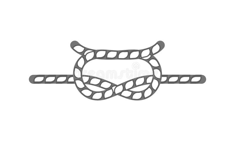 Sailing Rope Knot Isolated Vector Icon Stock Vector - Illustration of ...