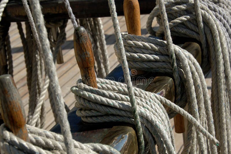 Sailing Ropes stock image. Image of rope, twine, vintage - 3975871
