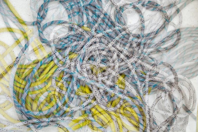 Sailing Ropes, Double Exposure Stock Image - Image of equipment, knots ...