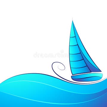 Sailing ship. stock vector. Illustration of blue, nature - 5281850
