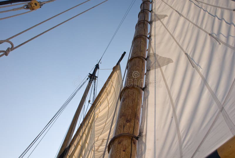 Yacht top of the mast stock photo. Image of ocean, anchor - 39388434