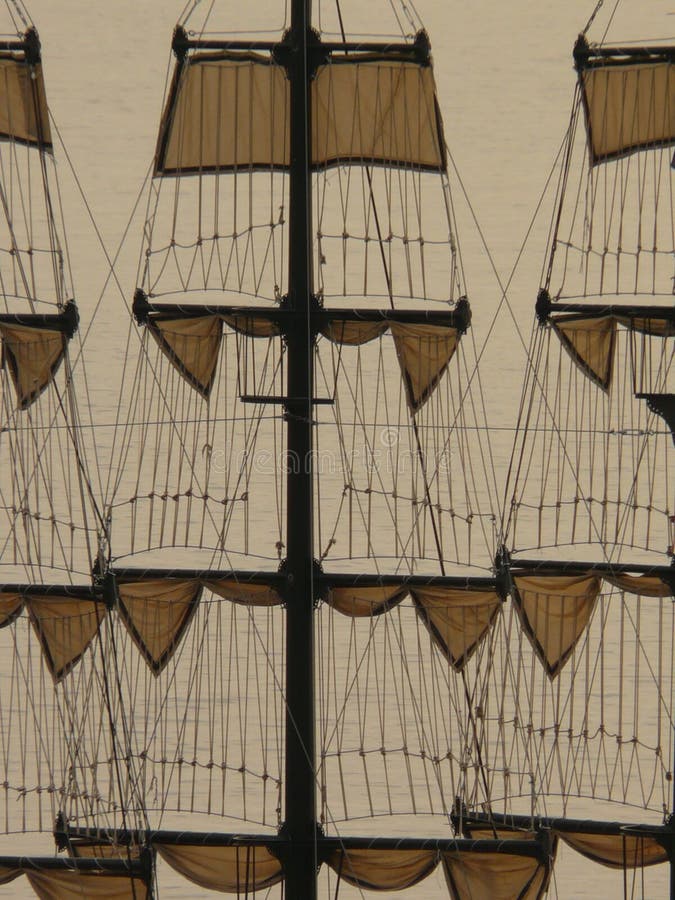 Sailing Ship, Clipper, Caravel, Full Rigged Ship Stock Image - Image of ...