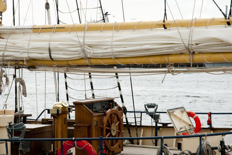 Sailing Ship Deck stock image. Image of rope, sailing - 102015799