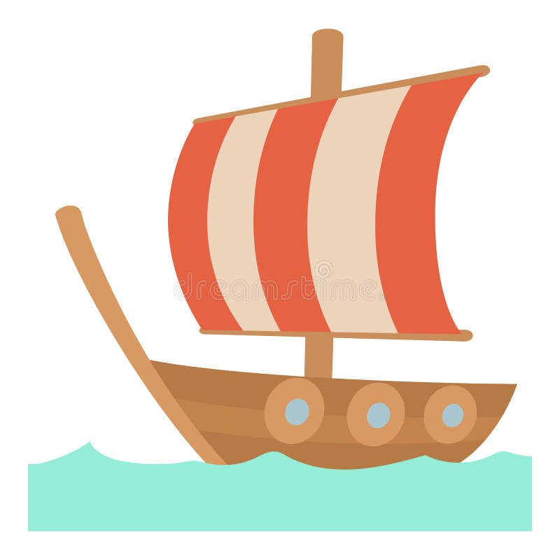 Sailing Ship Icon , Cartoon Style Stock Vector - Illustration of tall ...