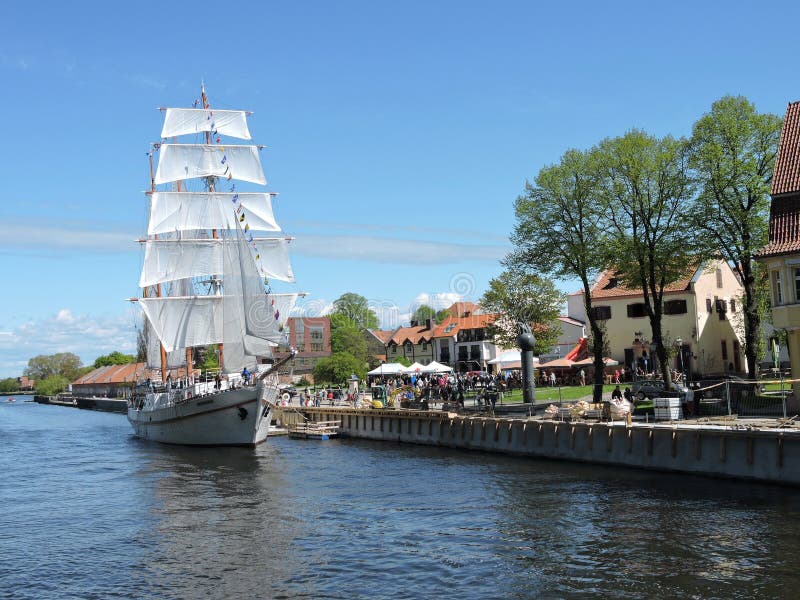 Sailing ship, Lithuania editorial image. Image of tall - 54219895