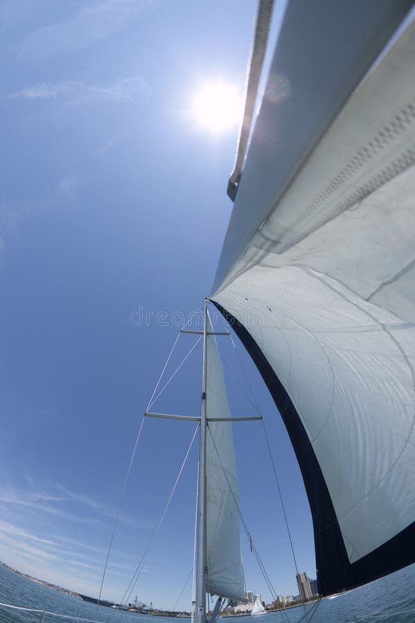 Sailing Ship Mast & Rigging Stock Photo - Image of yachting, wind: 10805324
