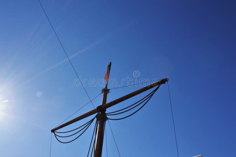Sailing Ship Mast stock photo. Image of sailing, lens - 58280974