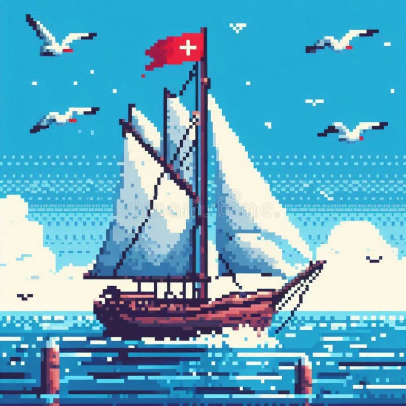 Ship Pixel Stock Illustrations – 2,894 Ship Pixel Stock Illustrations ...