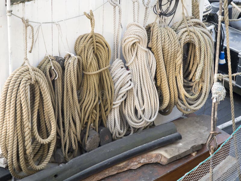 Sailing ship ropes stock photo. Image of ocean, texture - 61883796