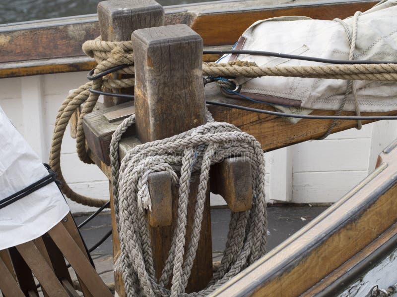 Sailing ship ropes stock image. Image of coils, bunch - 61883825