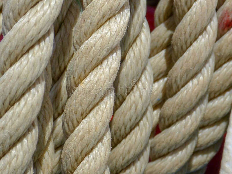 Sailing Ship Sagres School on the Outside. Thick Mooring Ropes Stock ...