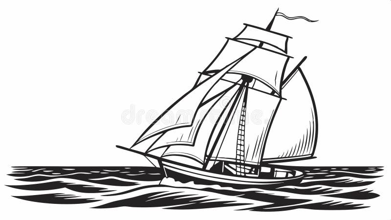 Sailing Ship Seamless Pattern, Nautical Ocean Design Vector Design ...