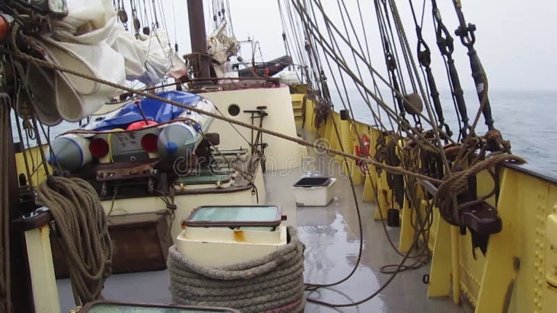 Sailing ship trip stock video. Video of deliver, ocean - 221830363