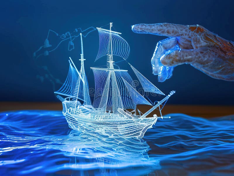 Sailing Ship Visualization with Augmented Reality Transparent Funicular ...